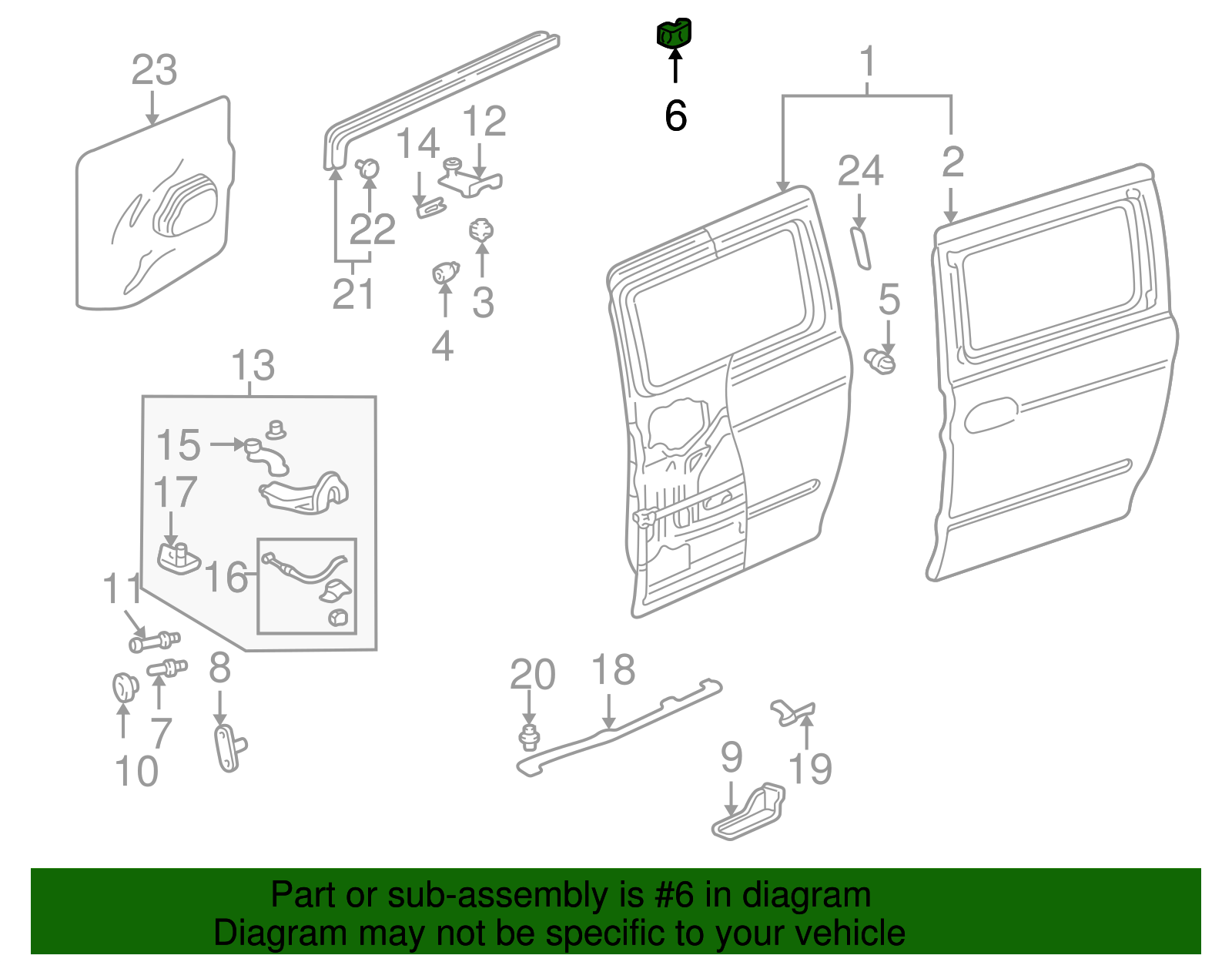 72557-S0X-A00 - Stopper 1999-2010 Honda Odyssey | Honda Parts Online