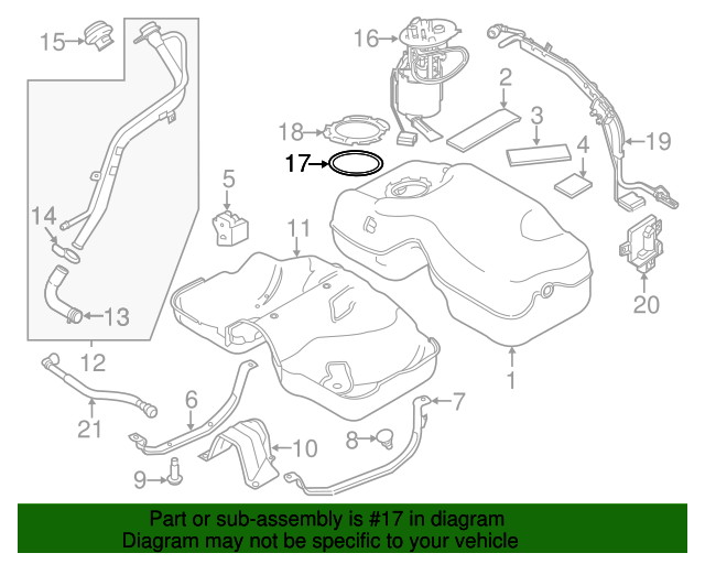 Genuine OEM Fuel Pump Assembly O-Ring Part# LR117476 Fits 2008-2022 ...