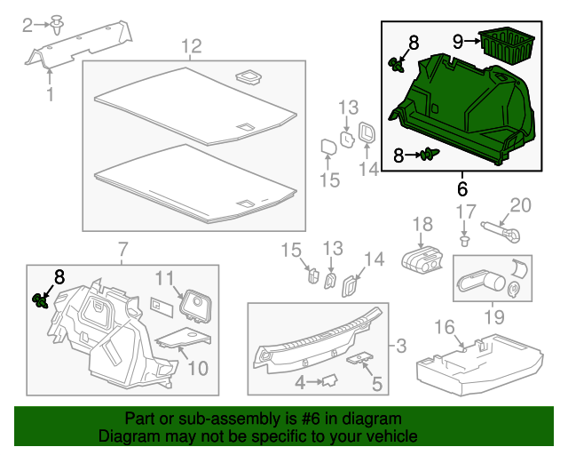 2015 Cadillac ATS Black Diamond Passenger Side Rear Compartment Side ...