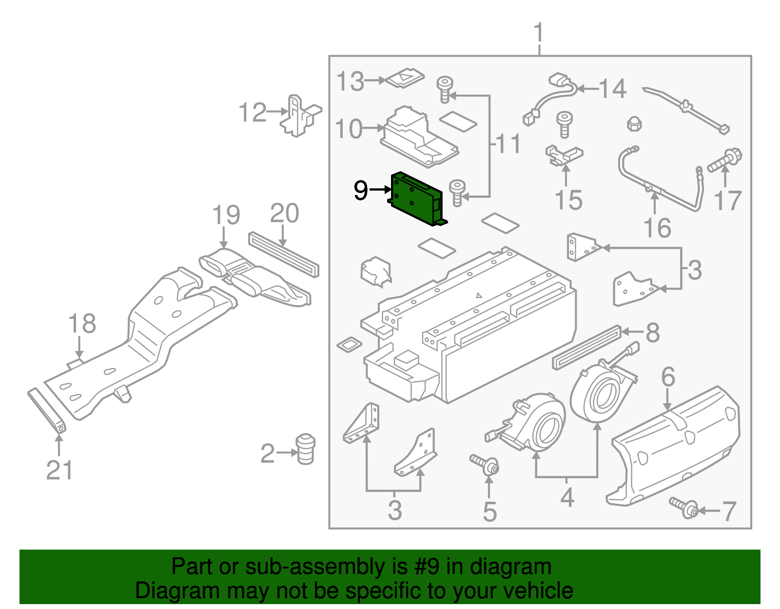 2015 Volkswagen Touareg Control Module 7P0-915-182-F | OEM VW Parts Haus