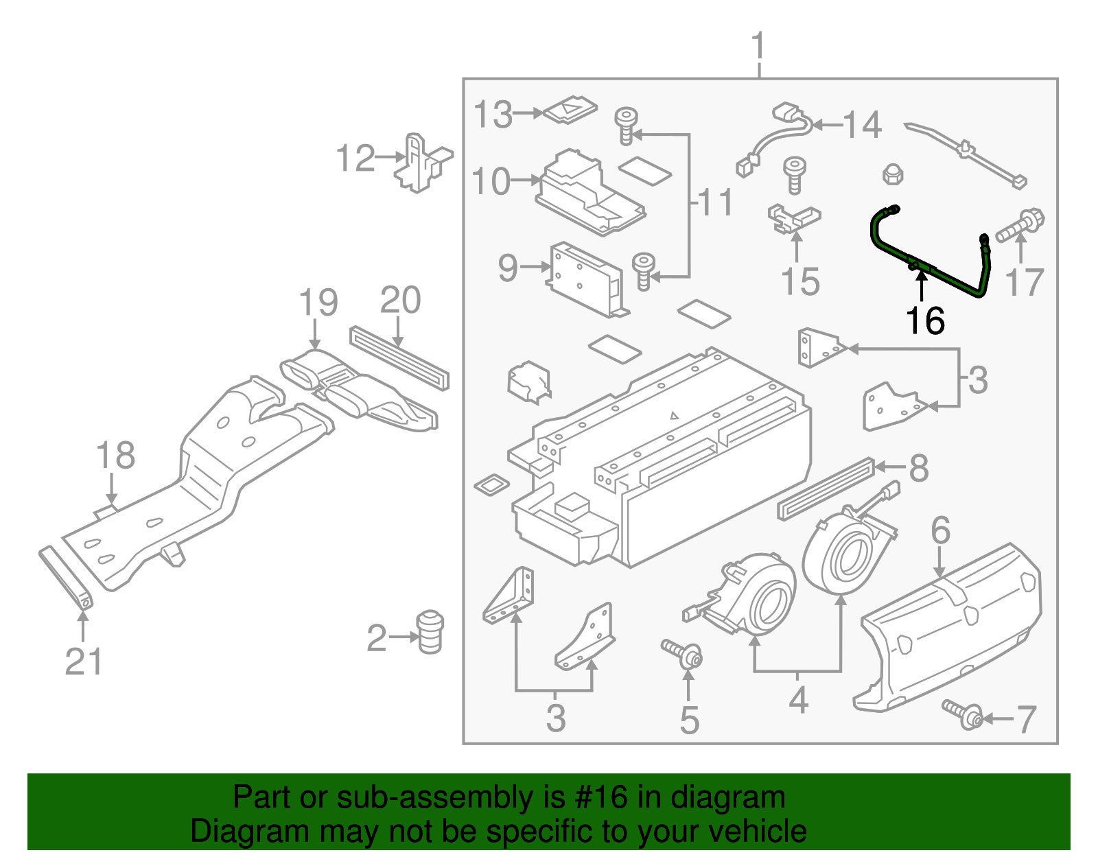 7P0-971-235-C - Battery Ground Strap 2011-2015 Volkswagen Touareg ...
