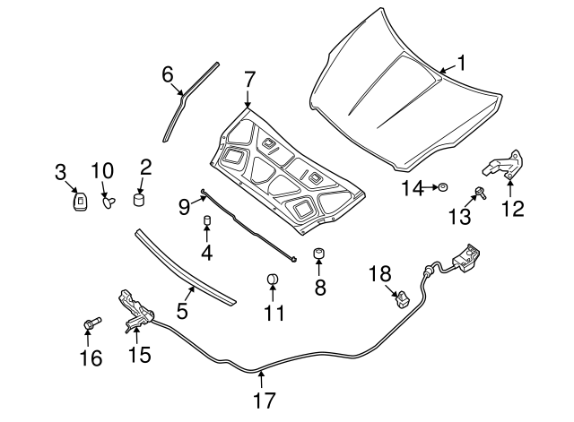 65621-JA000 - Release Cable - 2007-2014 Nissan | Nissan OEM Parts Direct