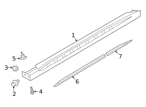 2018-2022 Mitsubishi Outlander PHEV Front Molding 6512A993 | Mitsubishi ...