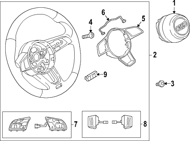2022-2024 Audi Multi Switch 8W0-951-523-AJ | OEM Parts Online