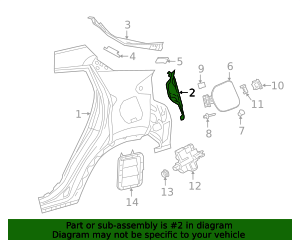 Genuine Toyota Trough part# 61622-10050 for 2018-2022 Toyota C-HR ...