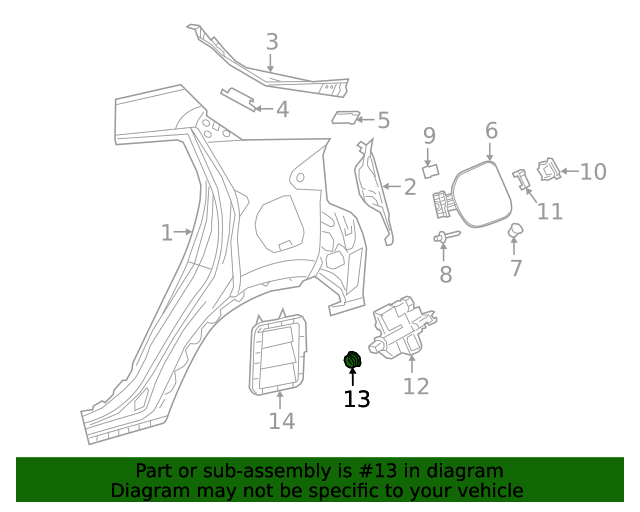 2018-2022 Toyota Lock Retainer 77377-78010 | Toyota Parts Center