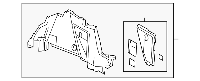 2014-2016 Cadillac ELR Jet Black Passenger Side Rear Compartment Side ...