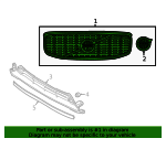 2019-2021 Volvo Upper Grille 32132212 | TascaParts.com