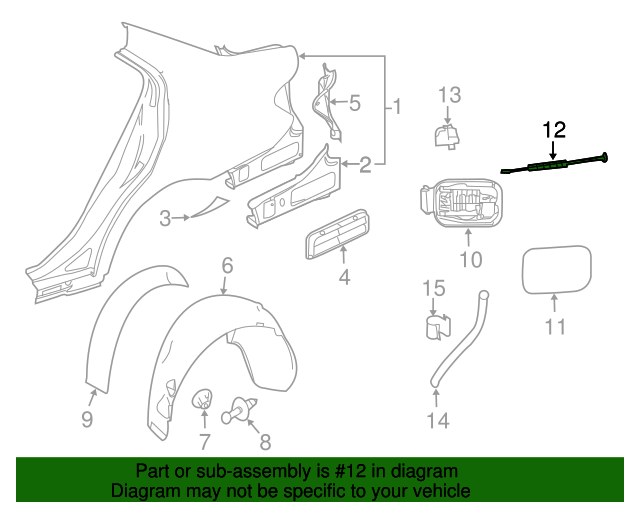 204-899-00-50 - Actuator Cable 2008-2014 Mercedes-Benz | Mercedes-Benz ...