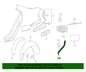 204-639-14-94 - Drain Hose 2008-2018 Mercedes-Benz | Mercedes-Benz USA ...