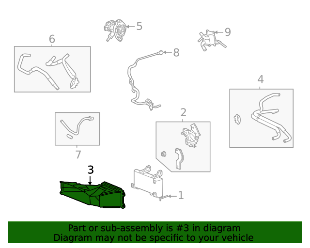 2020-2024 Toyota Highlander Radiator Support Air Duct 32917-0E080 ...