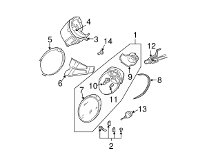 1985-2023 Volkswagen O'head Lamp Bulb N-017-753-5 | vwpartscente