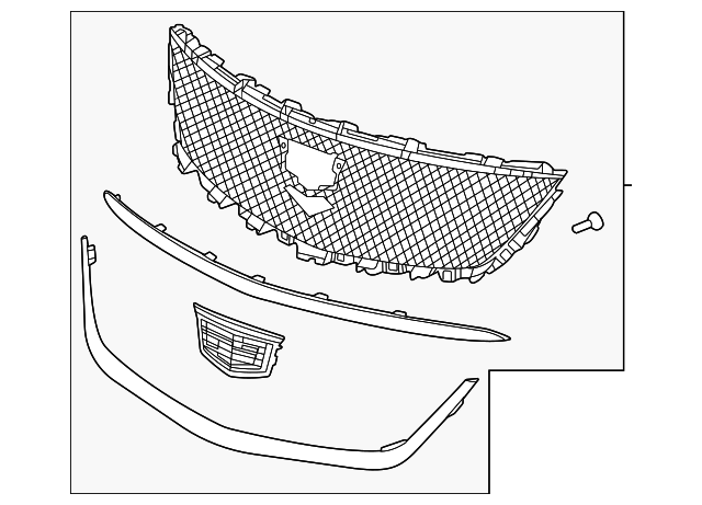 2022-2024 Cadillac CT5 F Grille 85104594 GM | GMPartsDirect.com