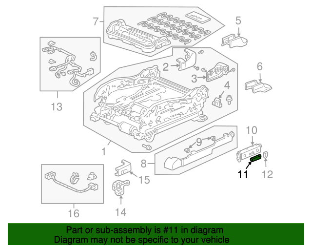 81252-SDB-A71ZC - Knob *YR239L* (B) (Ivory) - 2003-2007 Honda | Genuine ...