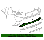 2021-2023 Chevrolet Trailblazer Rear Bumper Valance Panel 42751023 GM ...