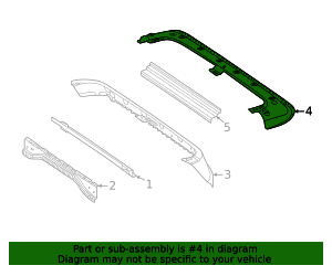 463-671-06-00-64 - Frame Segment Mercedes-Benz USA Parts