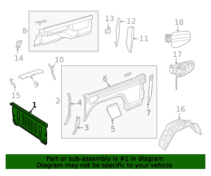 2020-2023 Jeep Gladiator Front Panel 68371663ac | TascaParts.com