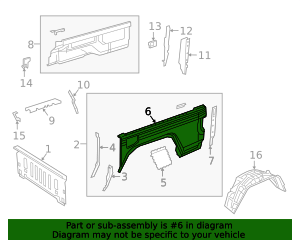 2020-2021 Jeep Gladiator Side Panel - Driver's Side (LH) 68371609AA ...