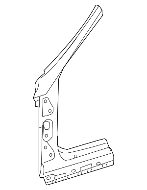 204-630-56-10 - Hinge Pillar 2008-2014 Mercedes-Benz | Mercedes-Benz ...