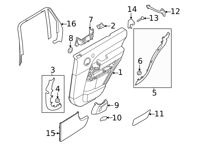 Genuine OEM Door Trim Panel Part# LR099078 Fits 2018-2022 Land Rover ...