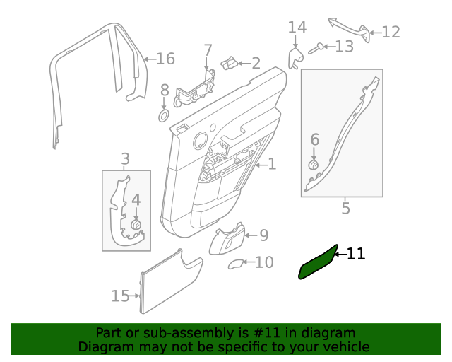 2020-2021 Land Rover Range Rover Trim Molding LR119538 | OEM Parts Online