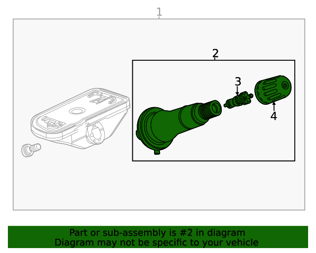 2014-2024 GM Tire Pressure Monitoring System (TPMS) Sensor Kit with ...