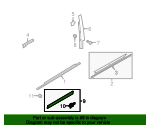 8R0-853-960-B-GRU - Lower Molding 2014-2017 Audi SQ5 | Audi OEM Parts