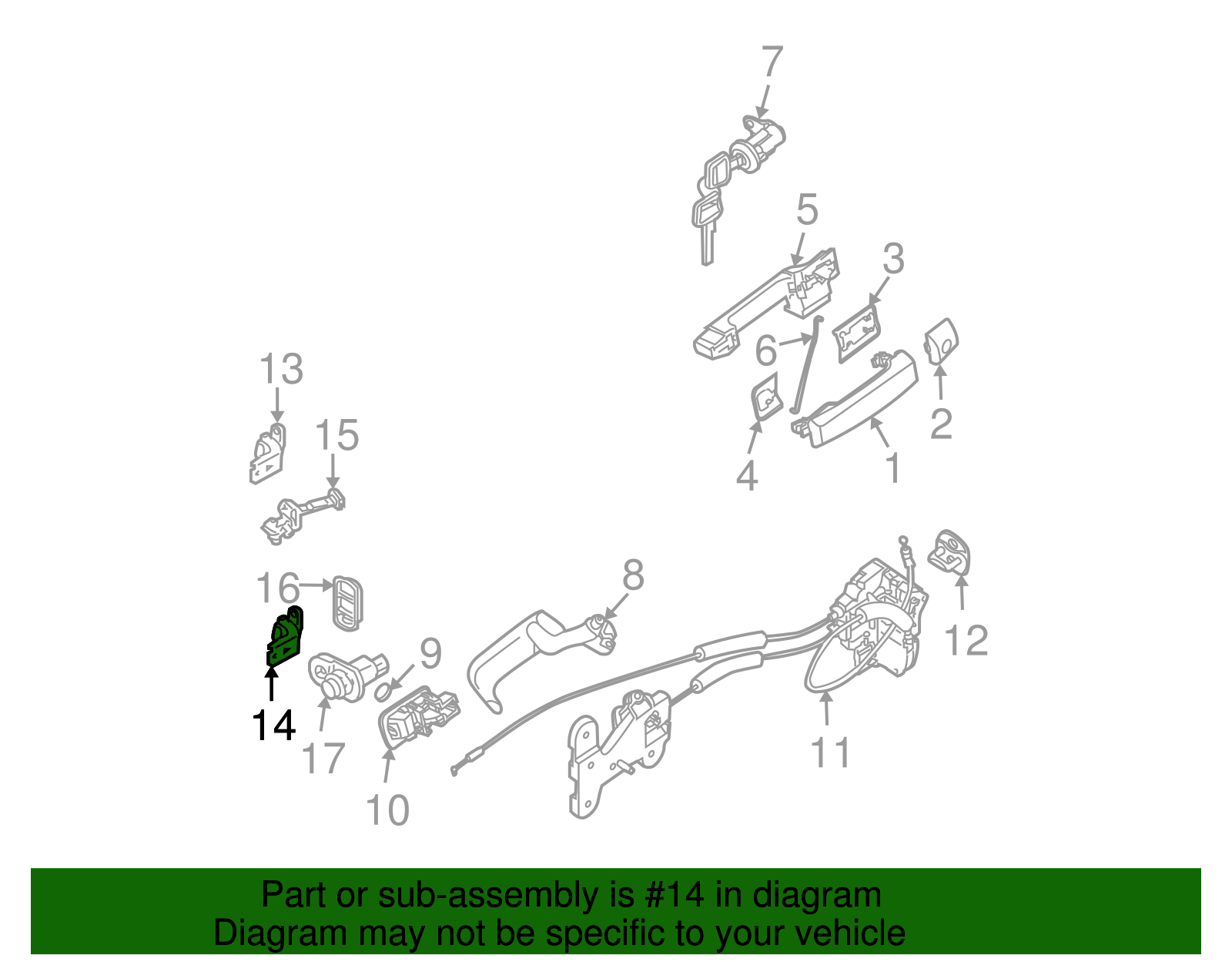 2000-2021 Nissan Lower Hinge 80401-ZJ00A | OEM Parts Online