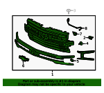 GM Part Number 84699838 | 2019 Chevrolet Silverado 1500 Front Grille ...