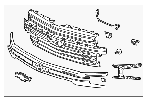 2019 Chevrolet Silverado 1500 Front Grille 84699838 | TascaParts.com