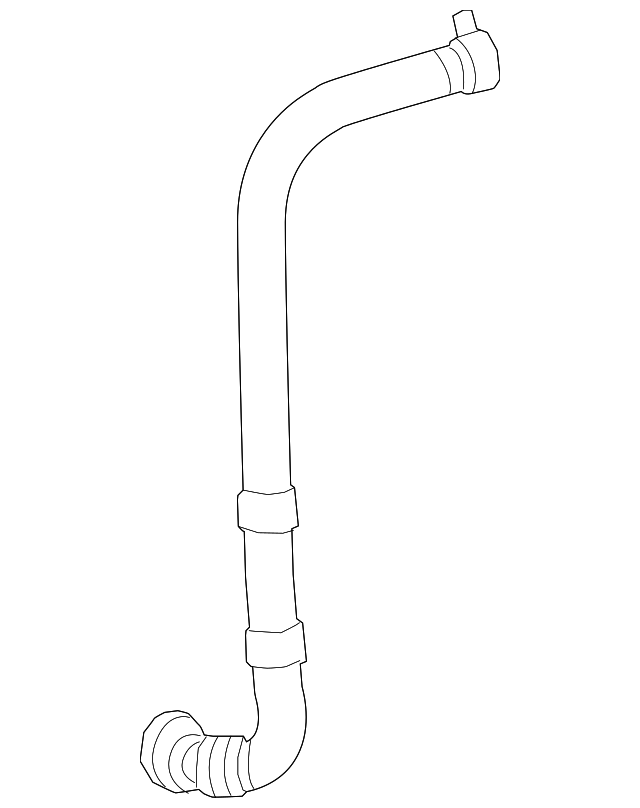 222-501-36-91 - Engine Coolant Hose 2015-2019 Mercedes-Benz | Mercedes ...