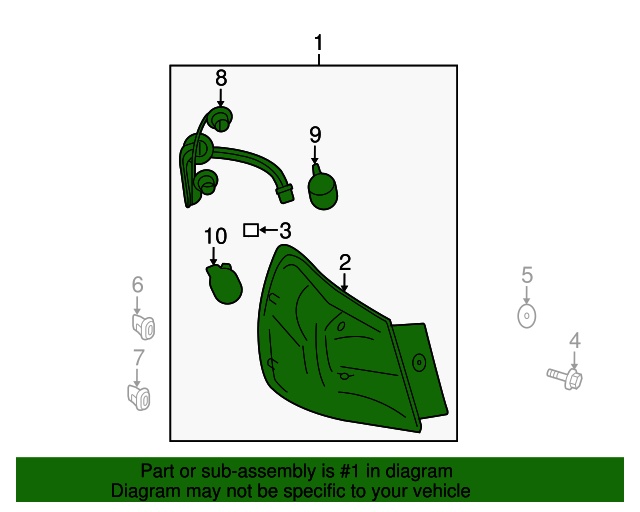 26550-JM00A - Tail Lamp Assembly 2008-2015 Nissan | Nissan Parts ...