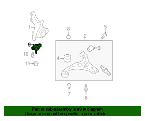 2008-2012 Hyundai Elantra Lower Ball Joint 51760-2G000 | OEM Parts Online