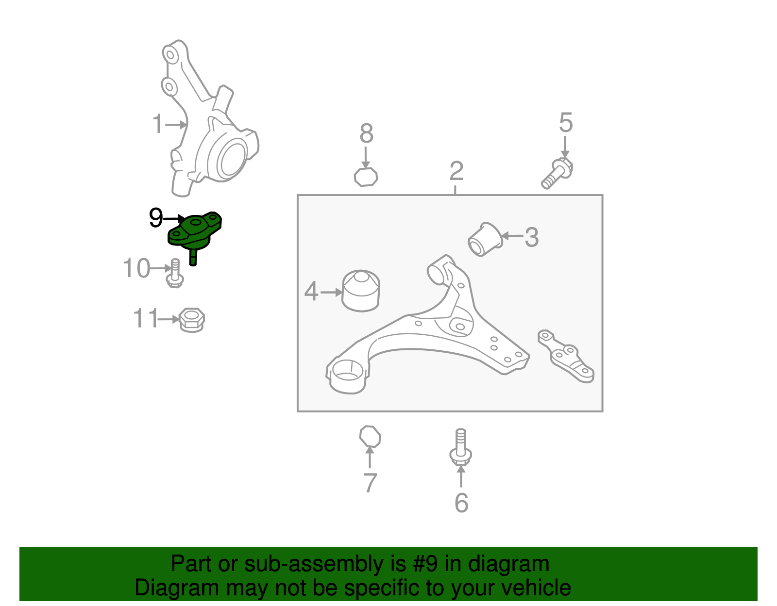 2007-2010 Hyundai Elantra Lower Ball Joint 51760-2H000 | Retail ...