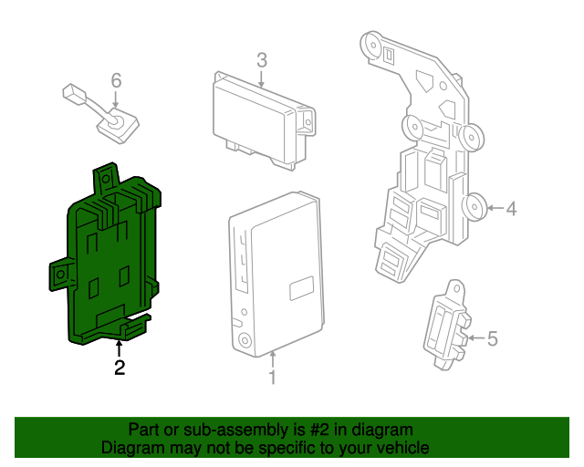 2019-2020 GM Control Module Mount Bracket 84434784 | GMPartsDirect.com