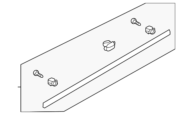 Genuine Molding Assembly W Line Front Dr Left-hand for 2017-2022 ...