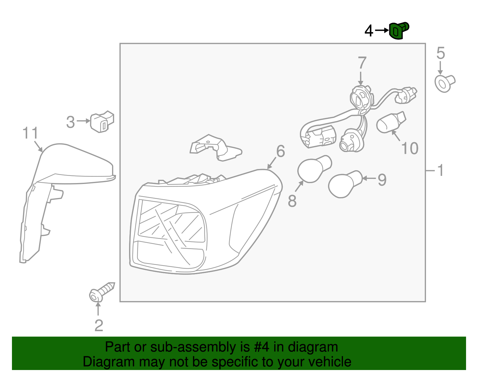 87125-2E000 - Tail Lamp Assembly Cushion 2014-2025 Kia | Kia.Parts Store