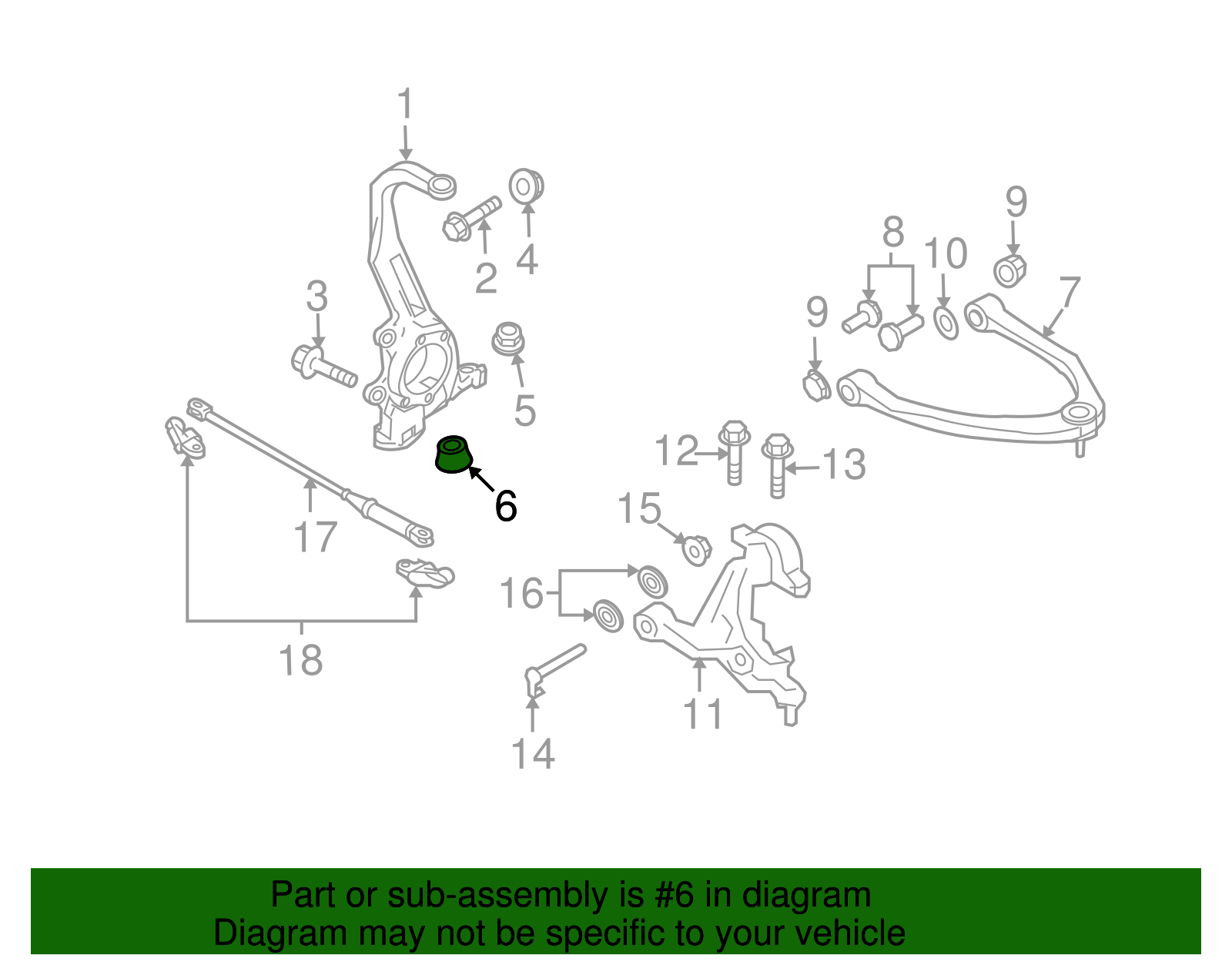 2009-2025 Nissan Knuckle Seat 40173-EG000 | OEM Parts Online