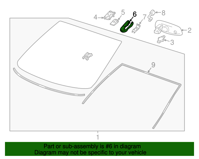 84878078 - Black Windshield Multifunction Sensor Mount Bracket Cover ...