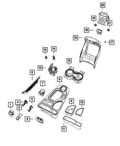 Consoles for 2021 Jeep Cherokee | QuirkParts