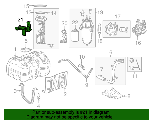 68258753AF - Fuel Pump/Level Unit Module Kit - 2015-2021 Mopar | Mopar ...