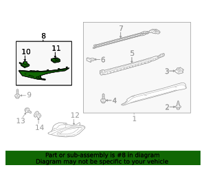 52178-0E020 - Bumper Extension 2020-2022 Lexus | AutoNationParts.com