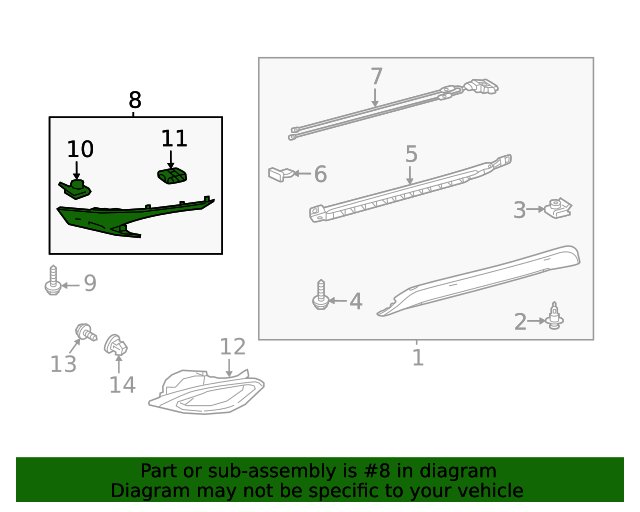 52177-0E020 - Bumper Extension 2020-2022 Lexus | AutoNationParts.com