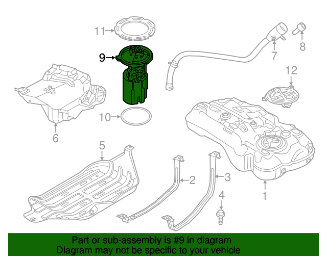 Electric Fuel Pump 68368228AB | TascaParts.com