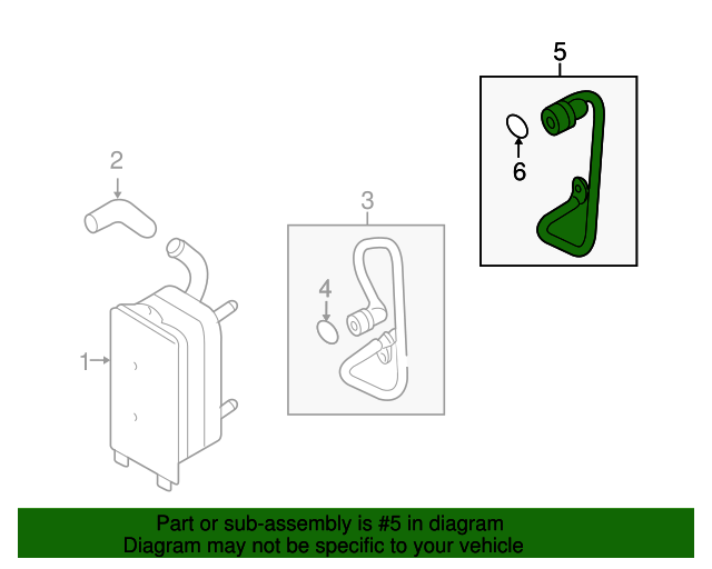 2011-2016 Volvo Outlet Tube 31368679 | TascaParts.com