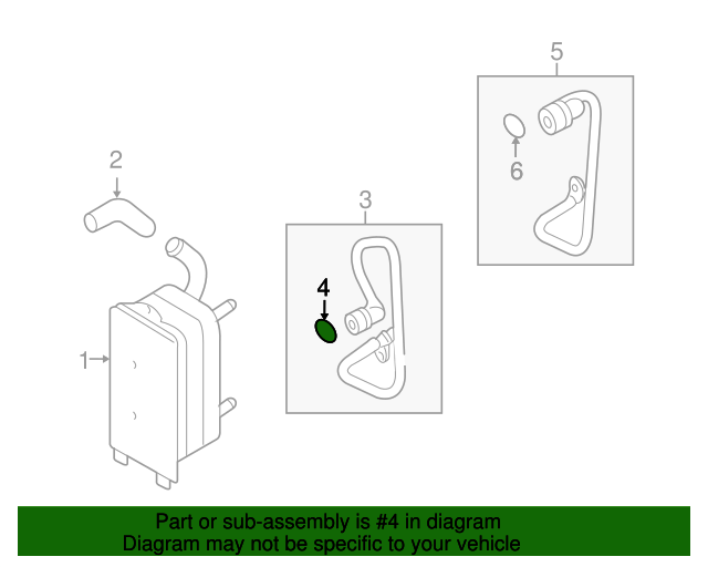 2006-2016 Volvo Automatic Transmission Oil Cooler Hose O-Ring 968757 ...