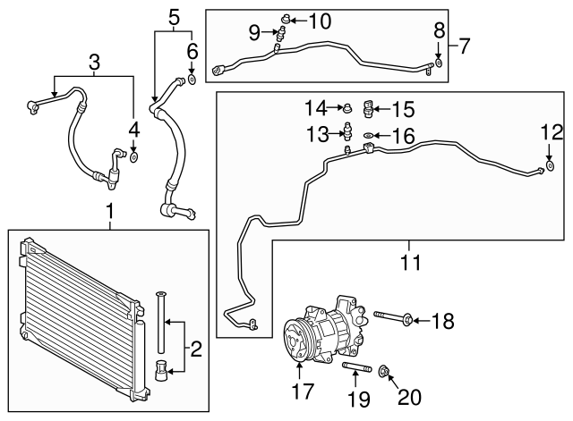 88446-60050 - Compressor Stud - 2007-2022 Toyota | OEM Genuine Toyota Parts