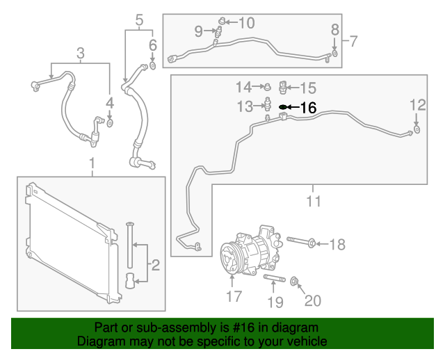 2018-2021 Toyota C-HR Pressure Sensor O-Ring 88899-F4230 | Toyota Parts ...
