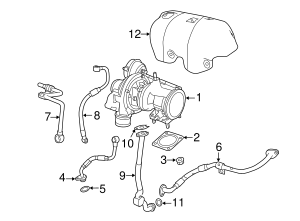 2014-2020 Mopar Turbocharger 68325875AA | TascaParts.com