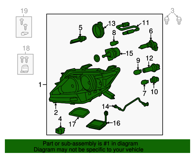 81150-0E061 - Composite Assembly 2010-2015 Lexus RX350 | Longo Lexus Parts